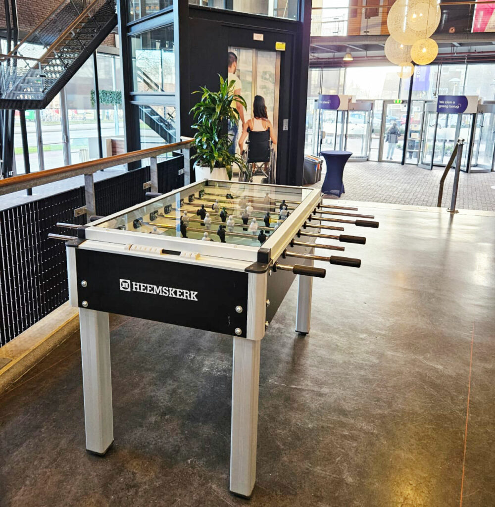 Football table with glass top - Football table Soccer School Cover.