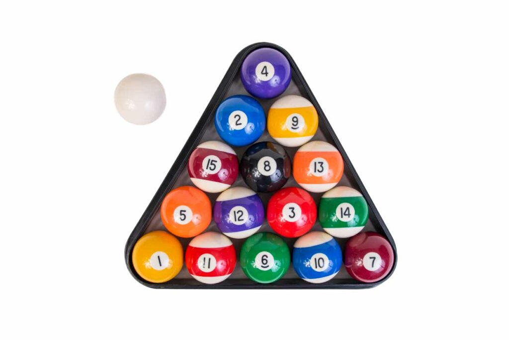 Triangle voor poolballen 57,2 mm Plastic - Heemskerk - Play it!